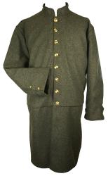 Civil War Confederate Enlisted & Officer Frock Coats Made in USA