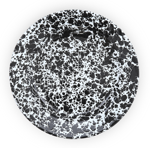 Utensil - Enamelware Raised Rim Salad Plate - Splatter