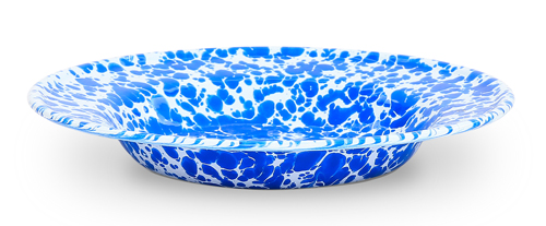 Utensil - Enamelware Raised Rim Salad Plate - Splatter