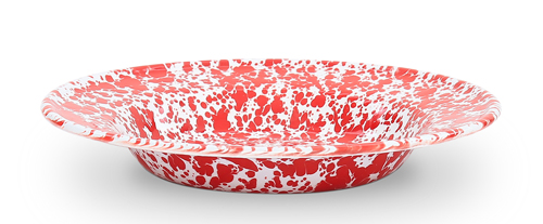 Utensil - Enamelware Raised Rim Salad Plate - Splatter