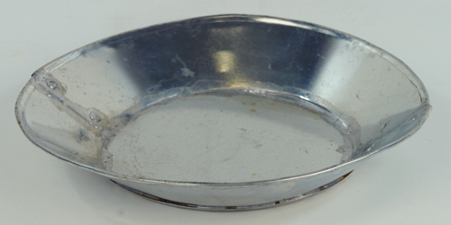 Utensil - Plate, Deep Dish Tin